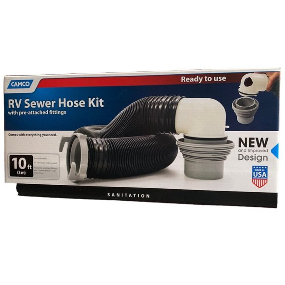 Camco | Other | Camco 3955 Easy Slip Rv Sewer Hose Kit With Pre Attached Fittings 1ft Read ...